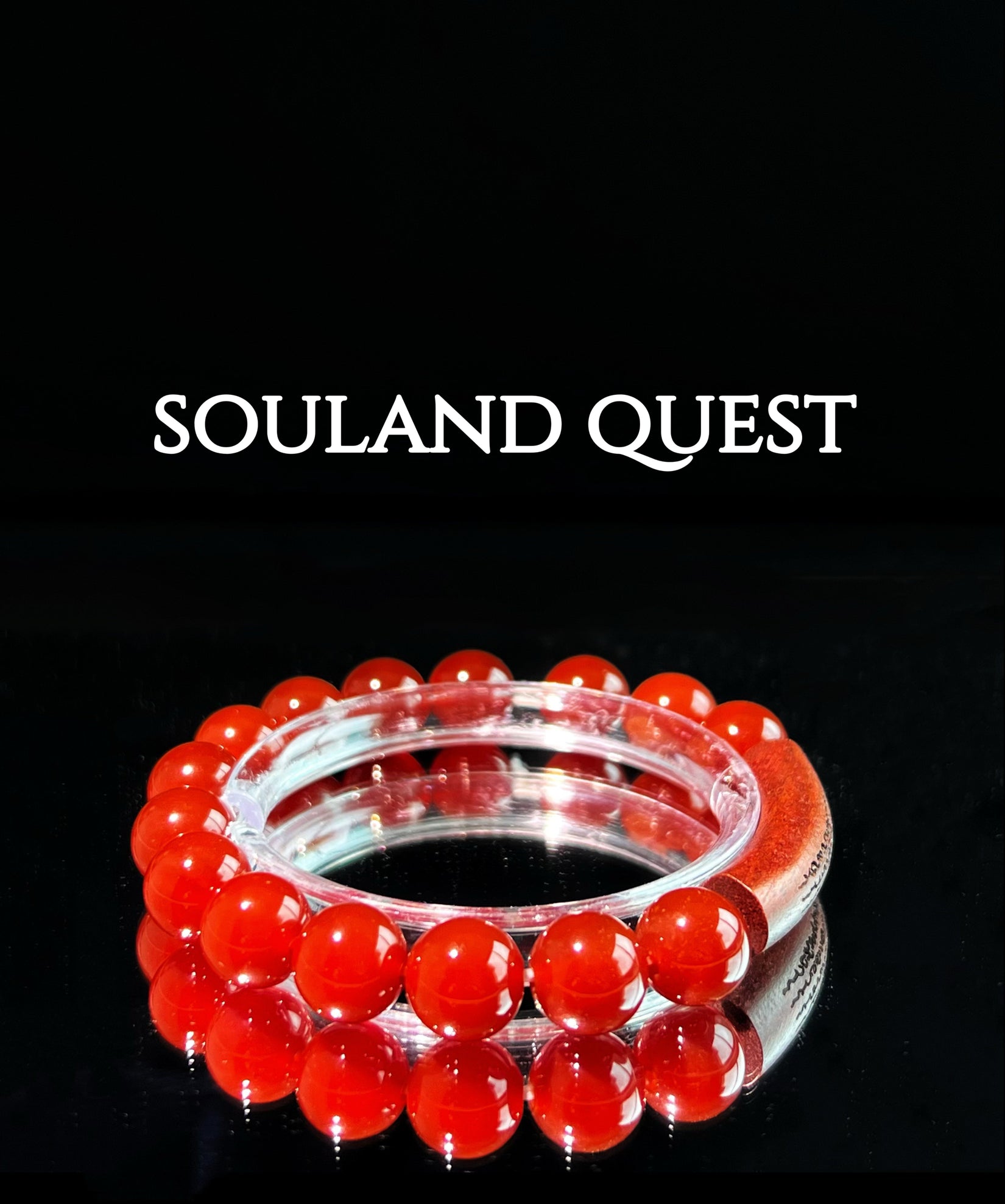 Red Agate Bracelet – Vitality & Grounding with Sandalwood Accent – Souland Quest